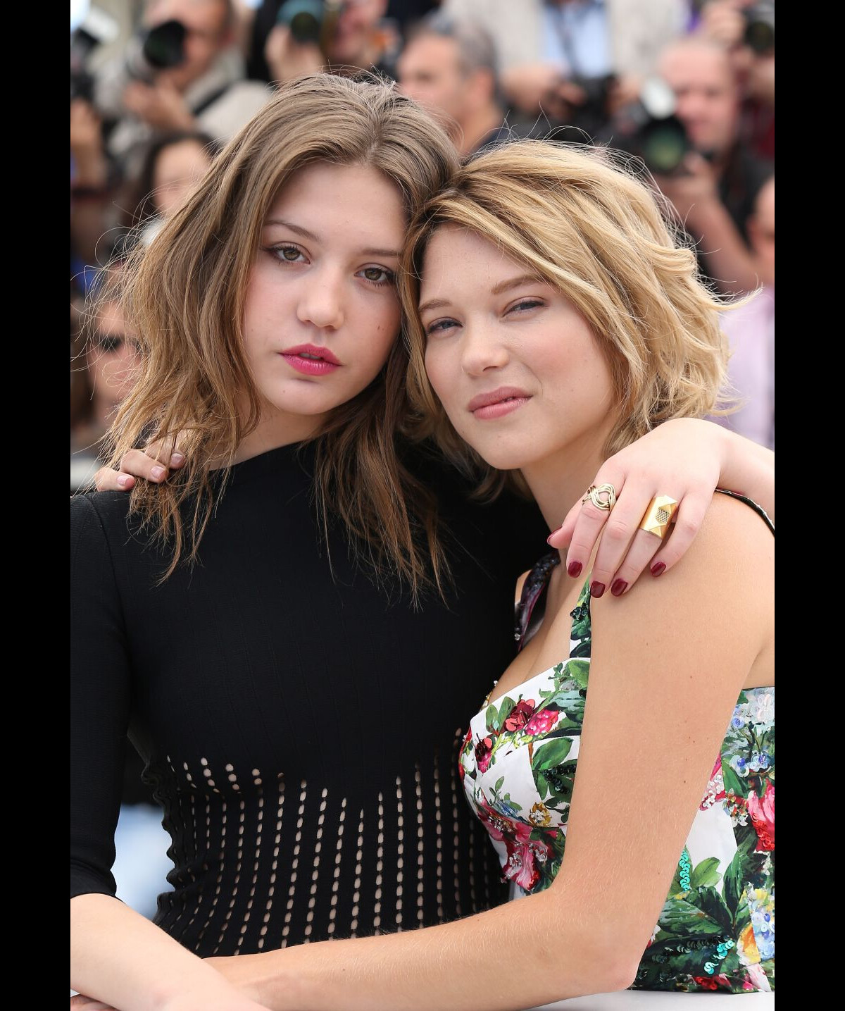 Photo Léa Seydoux Adèle Exarchopoulos Complices Pendant Le Photocall 2381