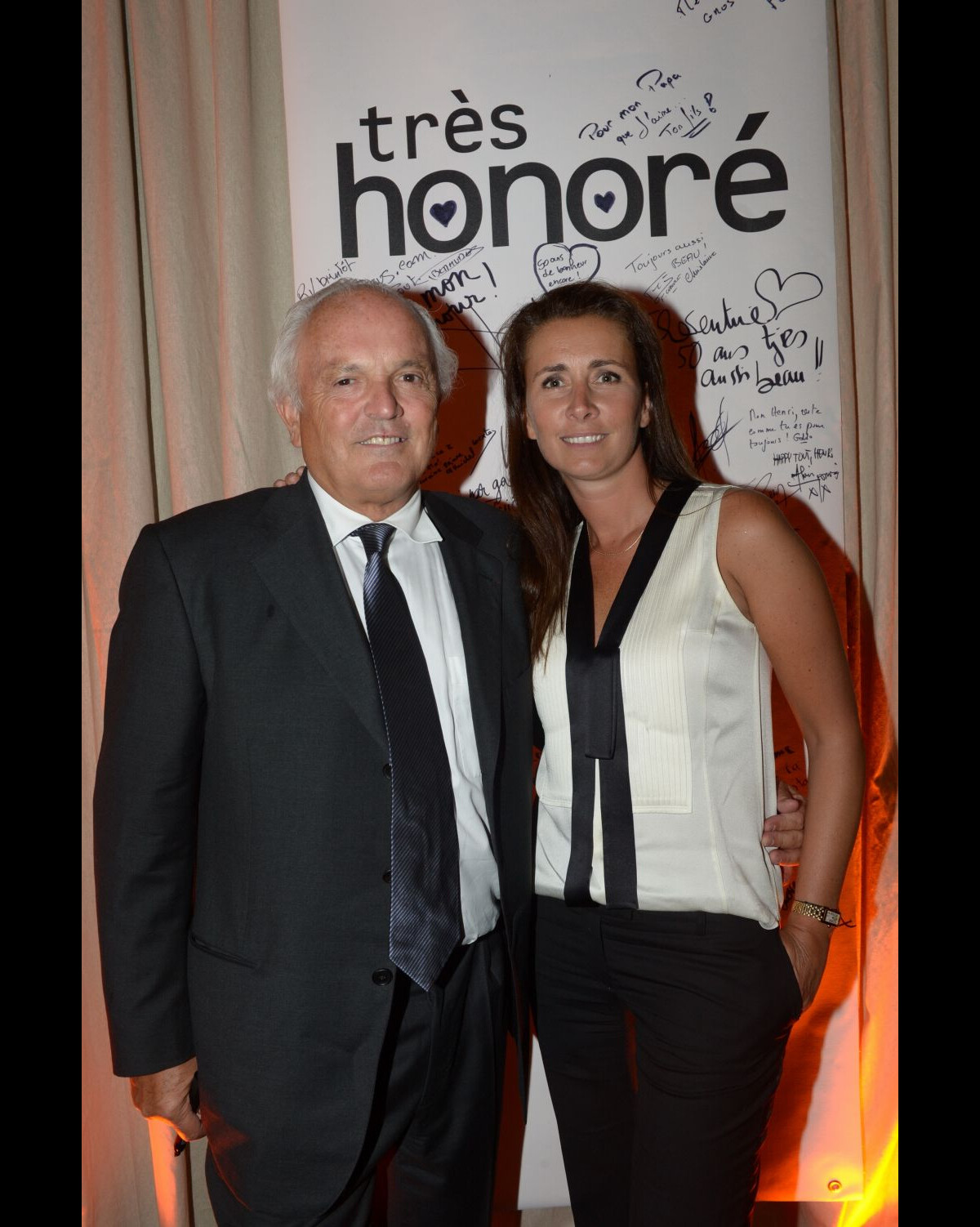 Photo : Christian Bîmes et son épouse lors de la soirée d'anniversaire ...