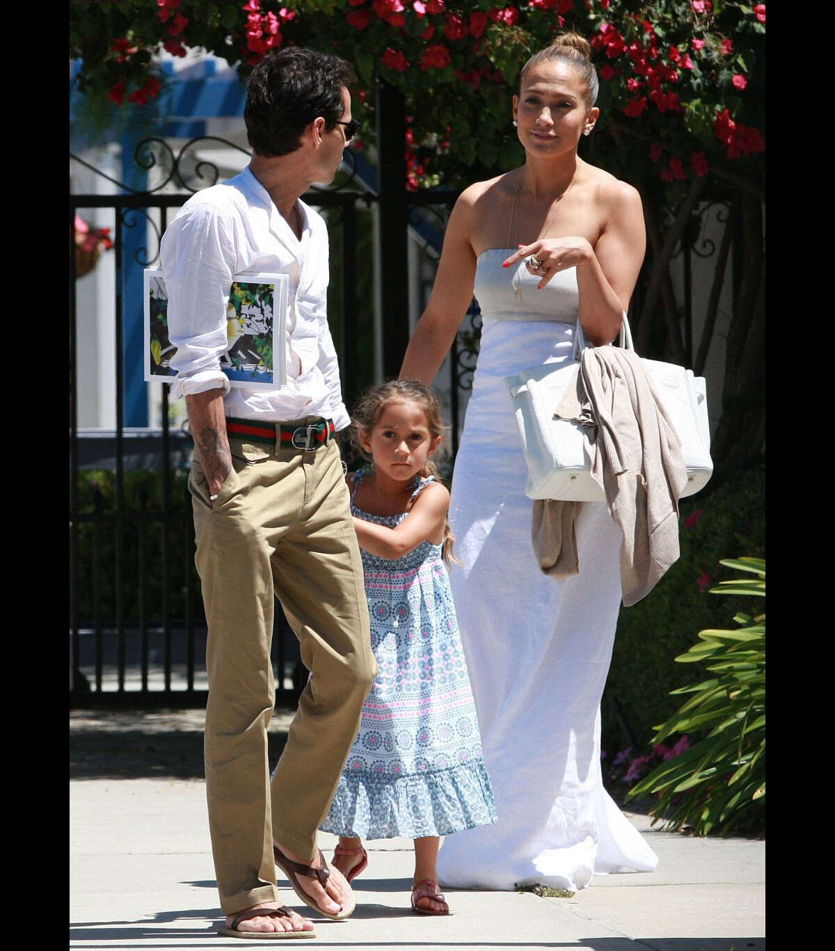 Photo : Jennifer Lopez et son ex-mari Marc Anthony vont chercher leur ...