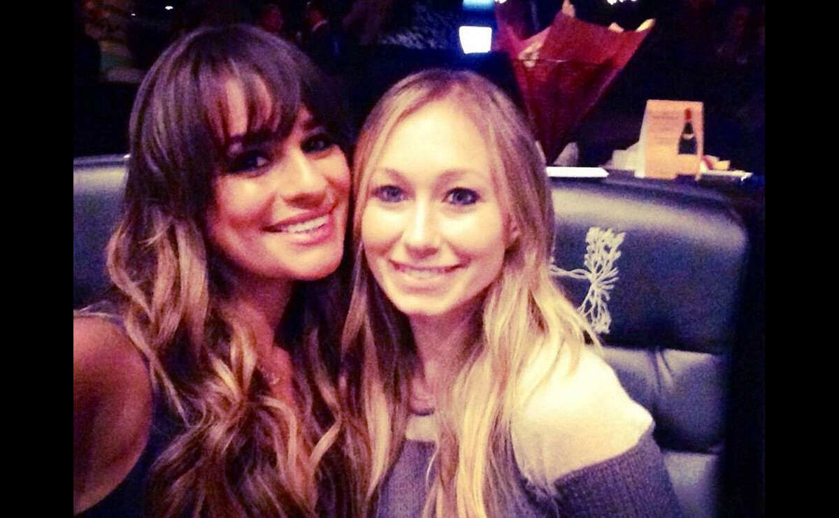 Photo : Lea Michele et une amie au concert de Beyoncé à Los Angeles, le ...
