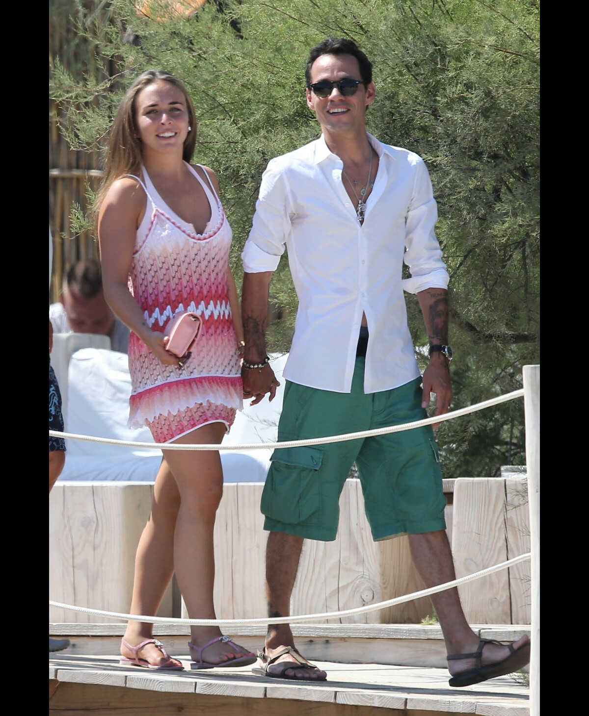 Photo : Marc Anthony et sa compagne Chloe Green (22 ans) passent leurs ...
