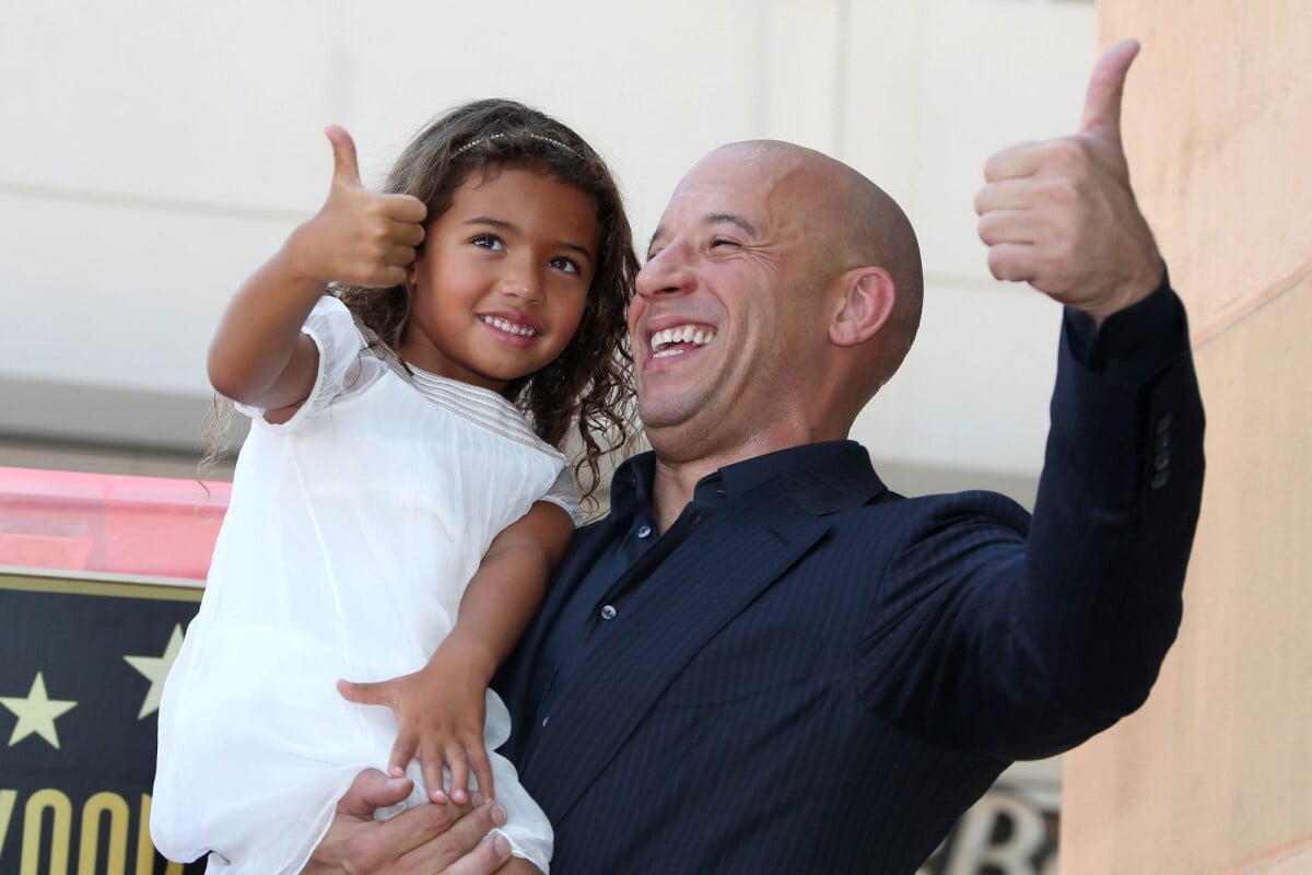 Photo : Vin Diesel et sa fille Hania sur le Walk of Fame, à Los Angeles ...