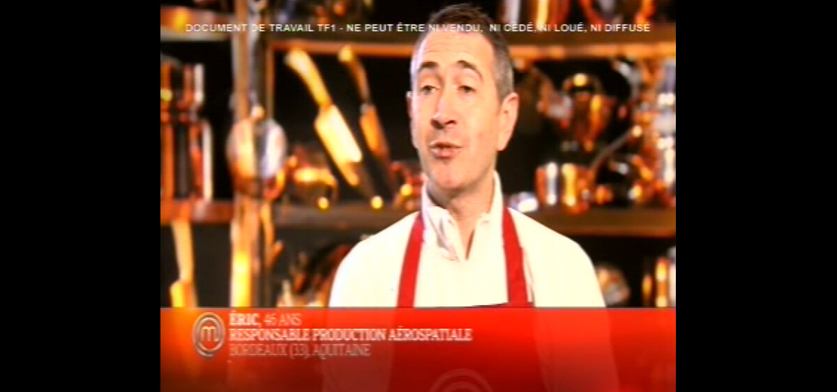 Photo : Eric de Masterchef 4, le vendredi 27 septembre 2013 sur TF1 ...