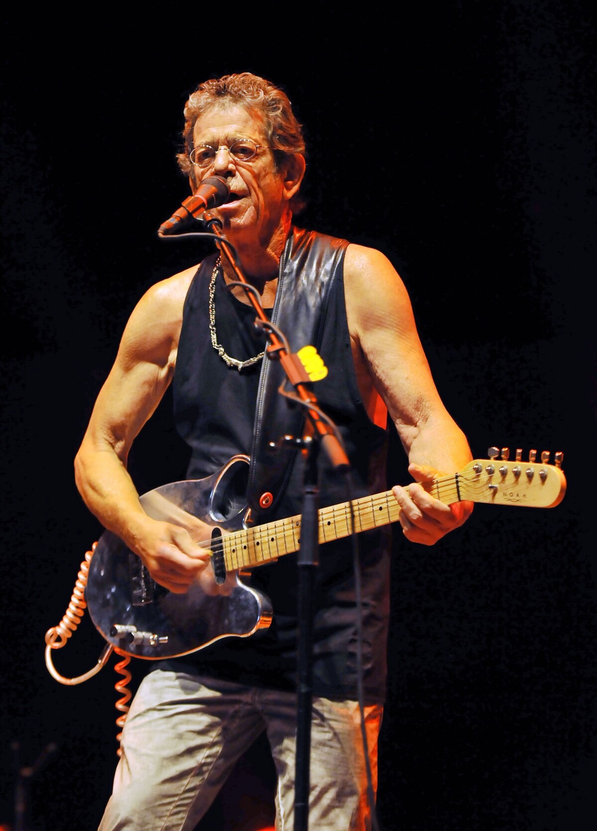 Photo : Le légendaire Lou Reed, ici à Londres, le 10 août 2012 à ...