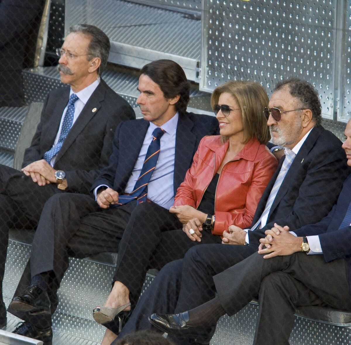 Photo : José Maria Aznar et Ana Botella lors de la finale du Master de ...