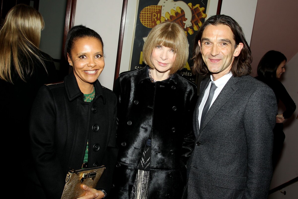 Photo : Michelle Chadwick, Anna Wintour et Justin Chadwick lors de la ...