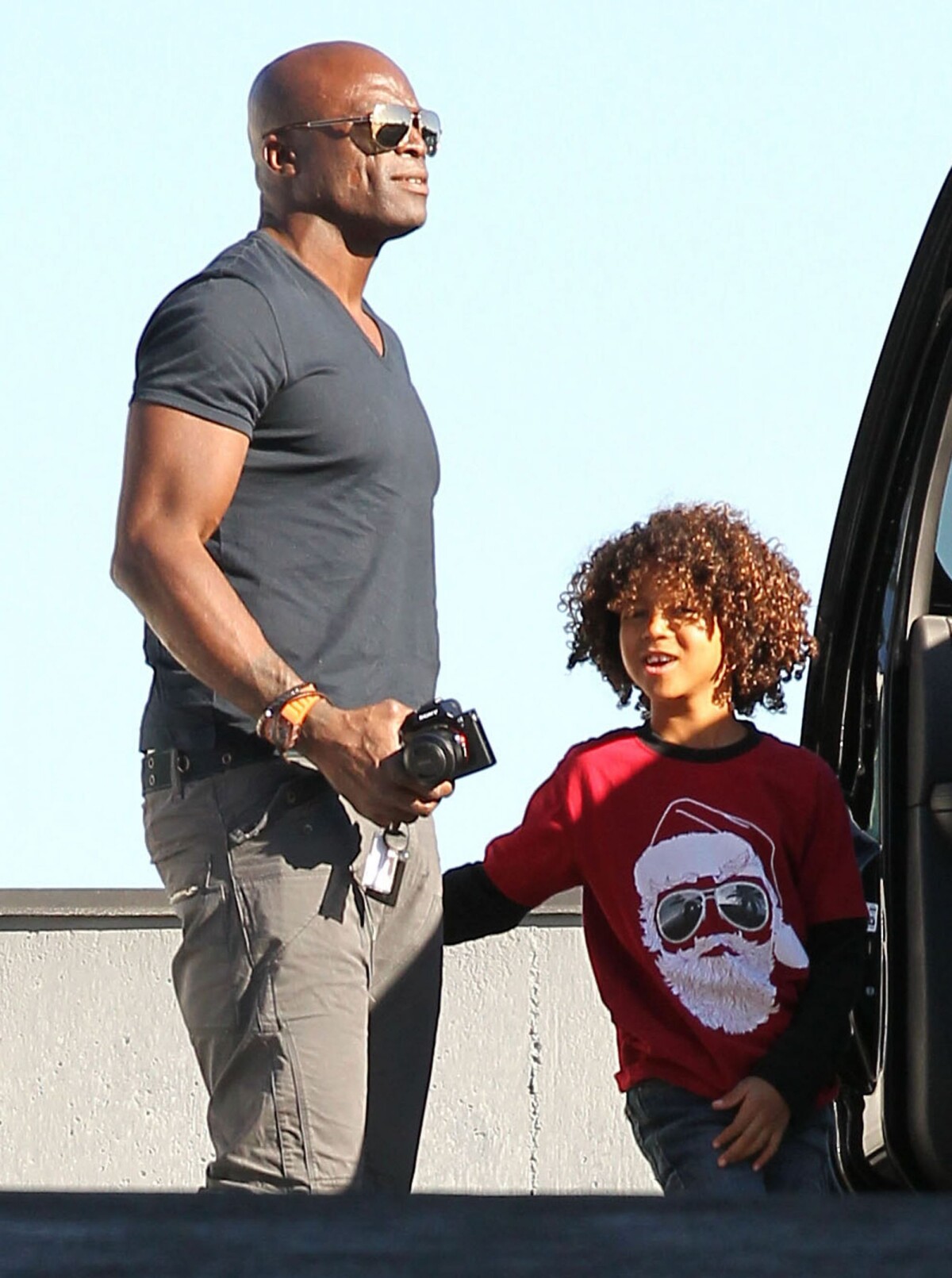 Photo : Seal et son fils Johan Samuel à Los Angeles, le 14 décembre ...