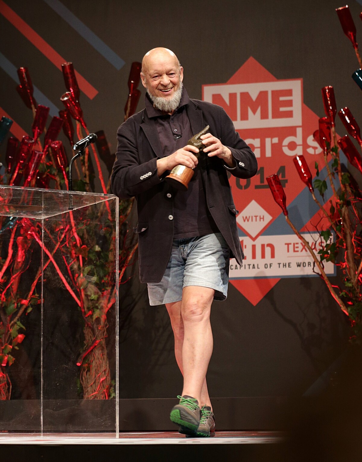 Photo : Michael et Emily Eavis à la cérémonie des NME Awards, à Londres ...
