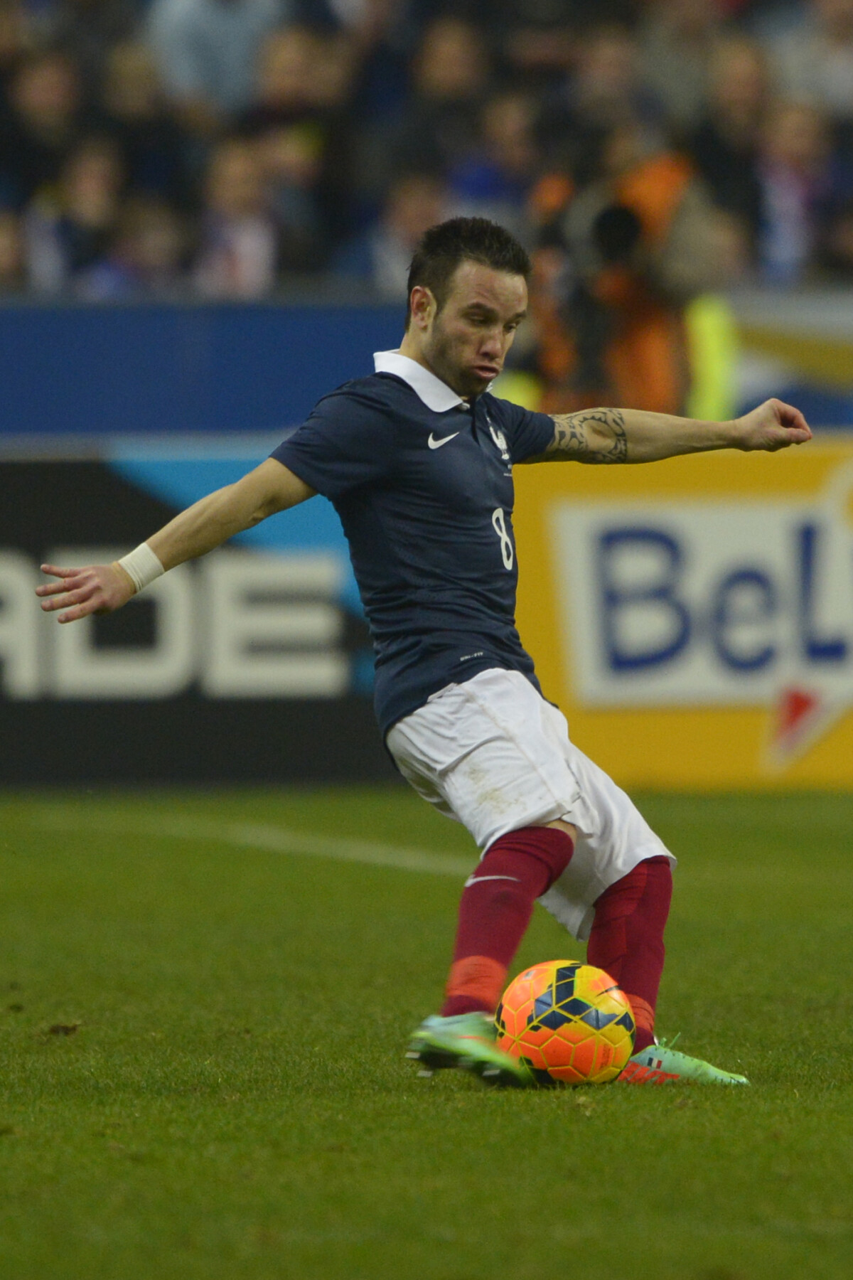 Photo : Mathieu Valbuena au Stade de France le 5 mars 2014. - Purepeople