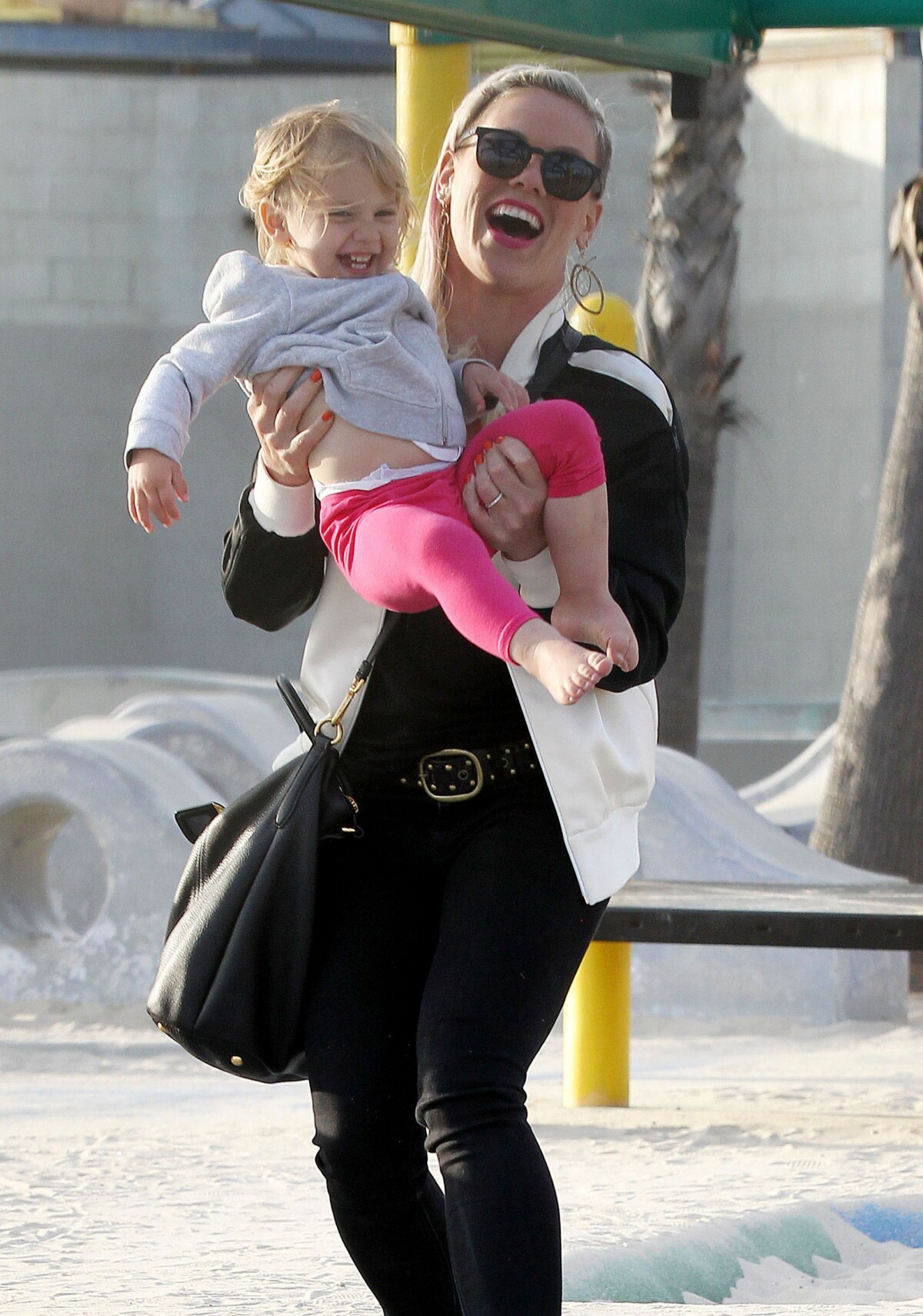 Photo : La chanteuse Pink, son mari Carey Hart et leur fille Willow s ...