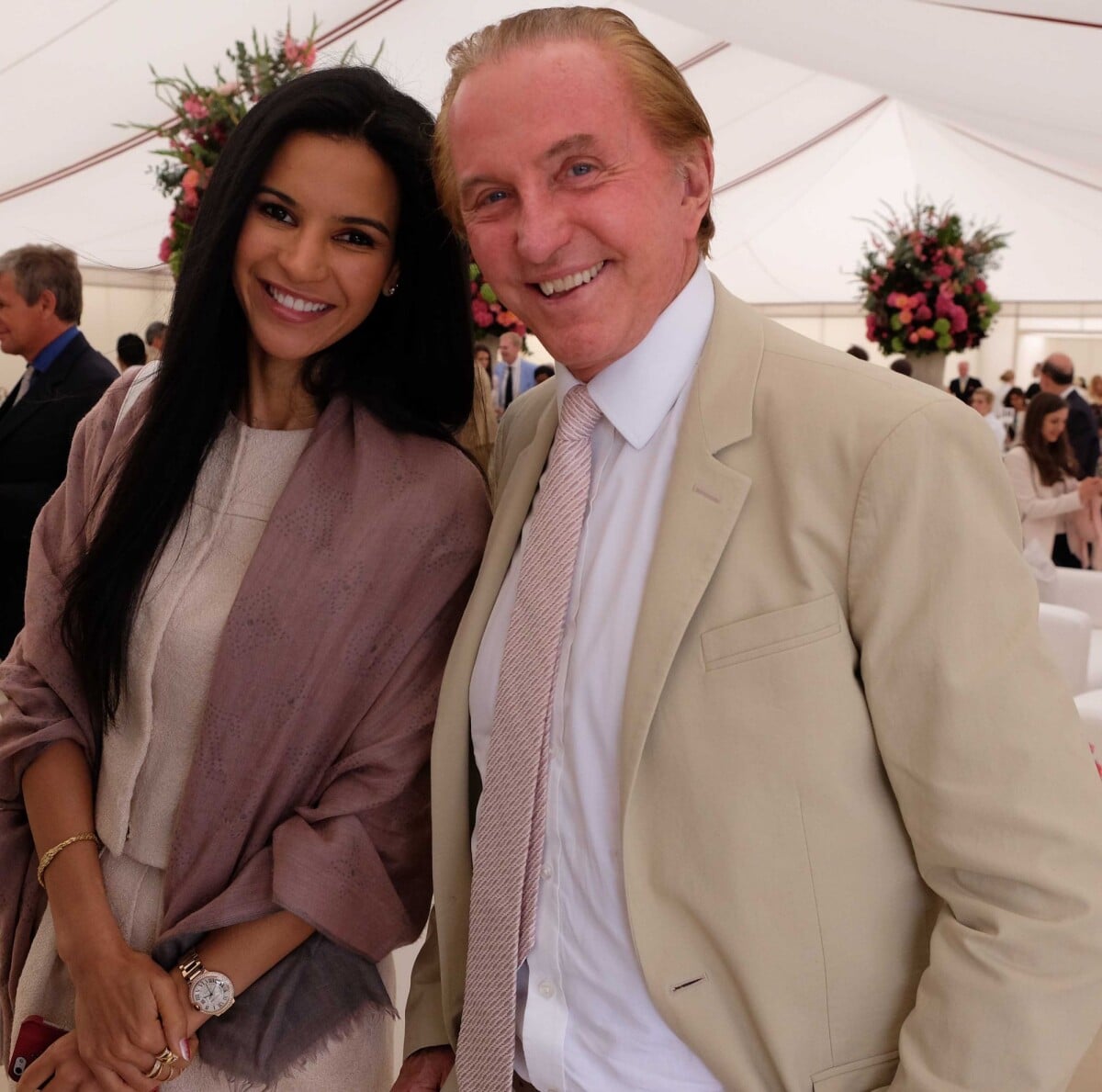 Photo : Geoffrey Kent et sa femme Otavia Jardim le 15 juin 2014 à la ...
