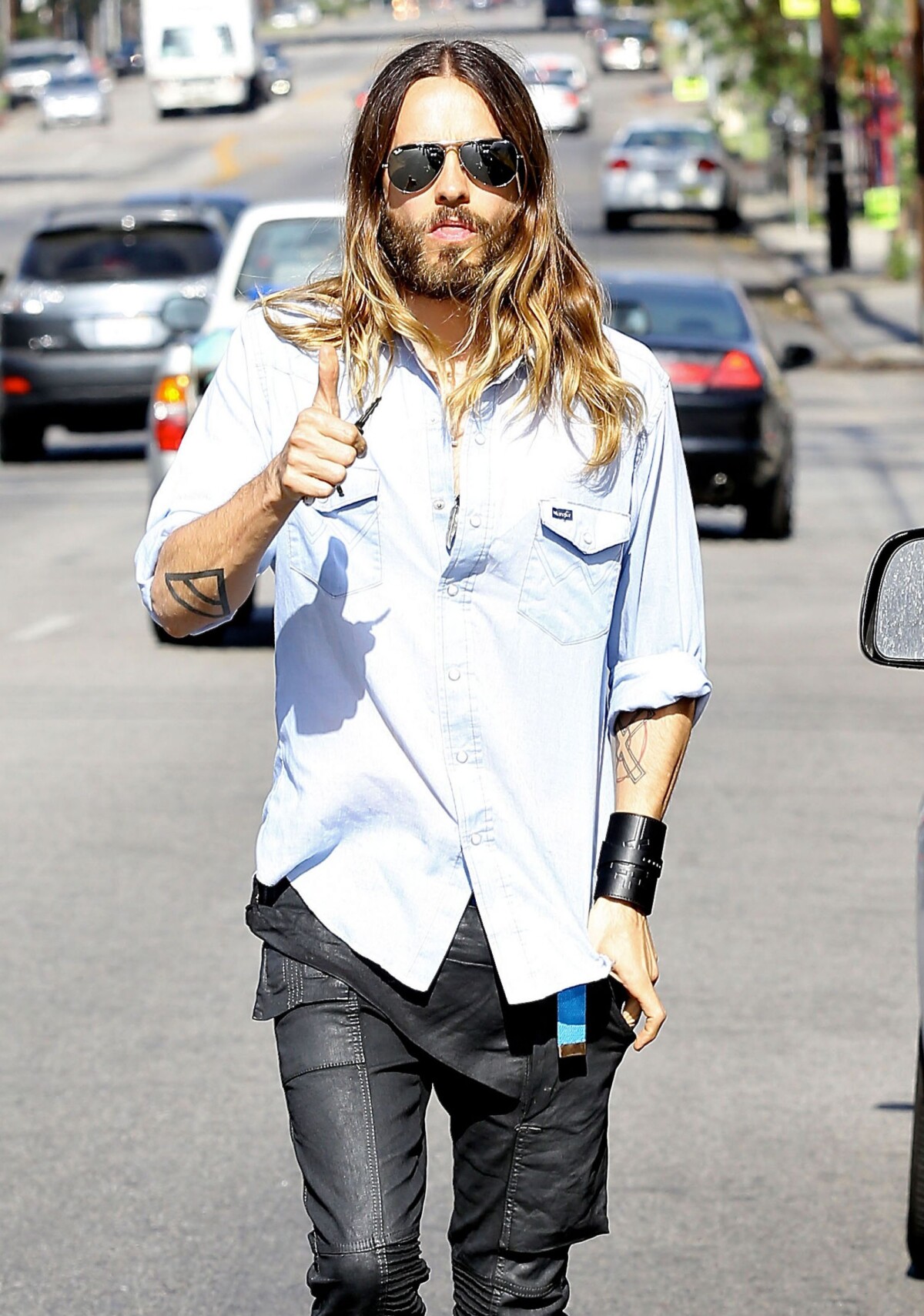 Photo : Exclusif - Jared Leto dans les rues de Studio City. Le 17 mai ...