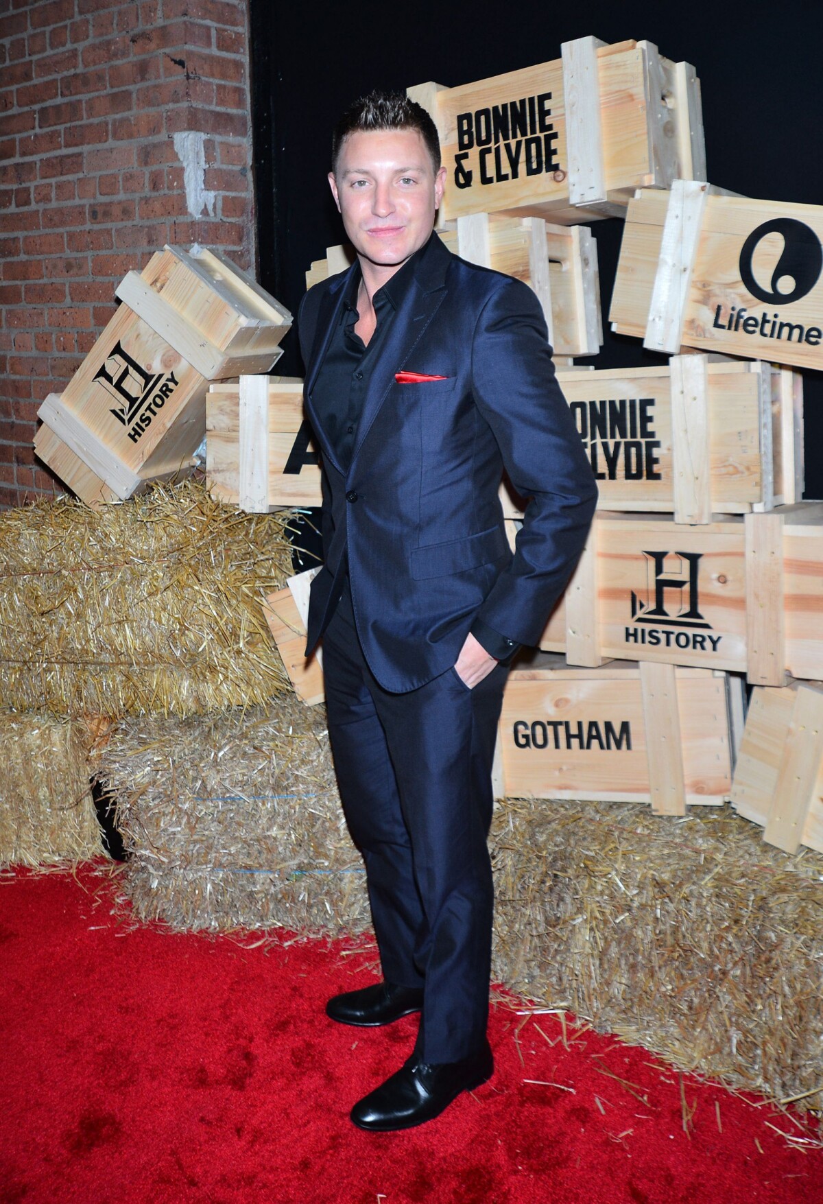 Photo : Lane Garrison à New York. Décembre 2013. - Purepeople