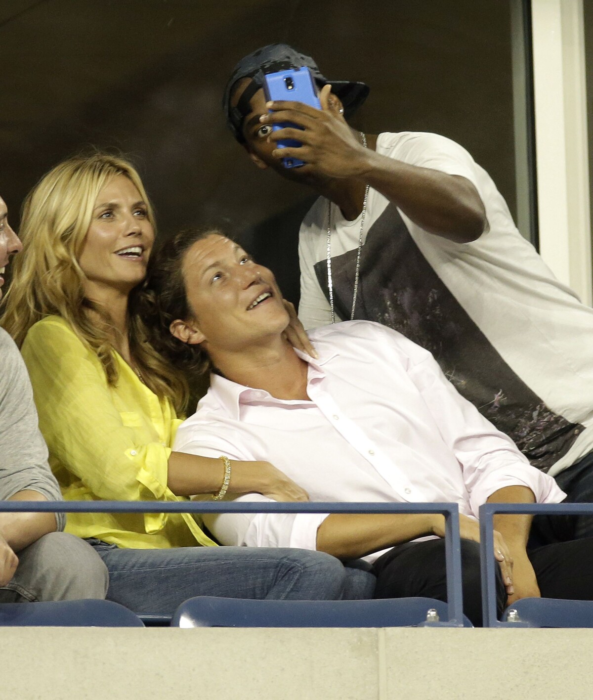 Photo : Heidi Klum, Vito Schnabel et Jay Pharoah lors de l'US Open à ...