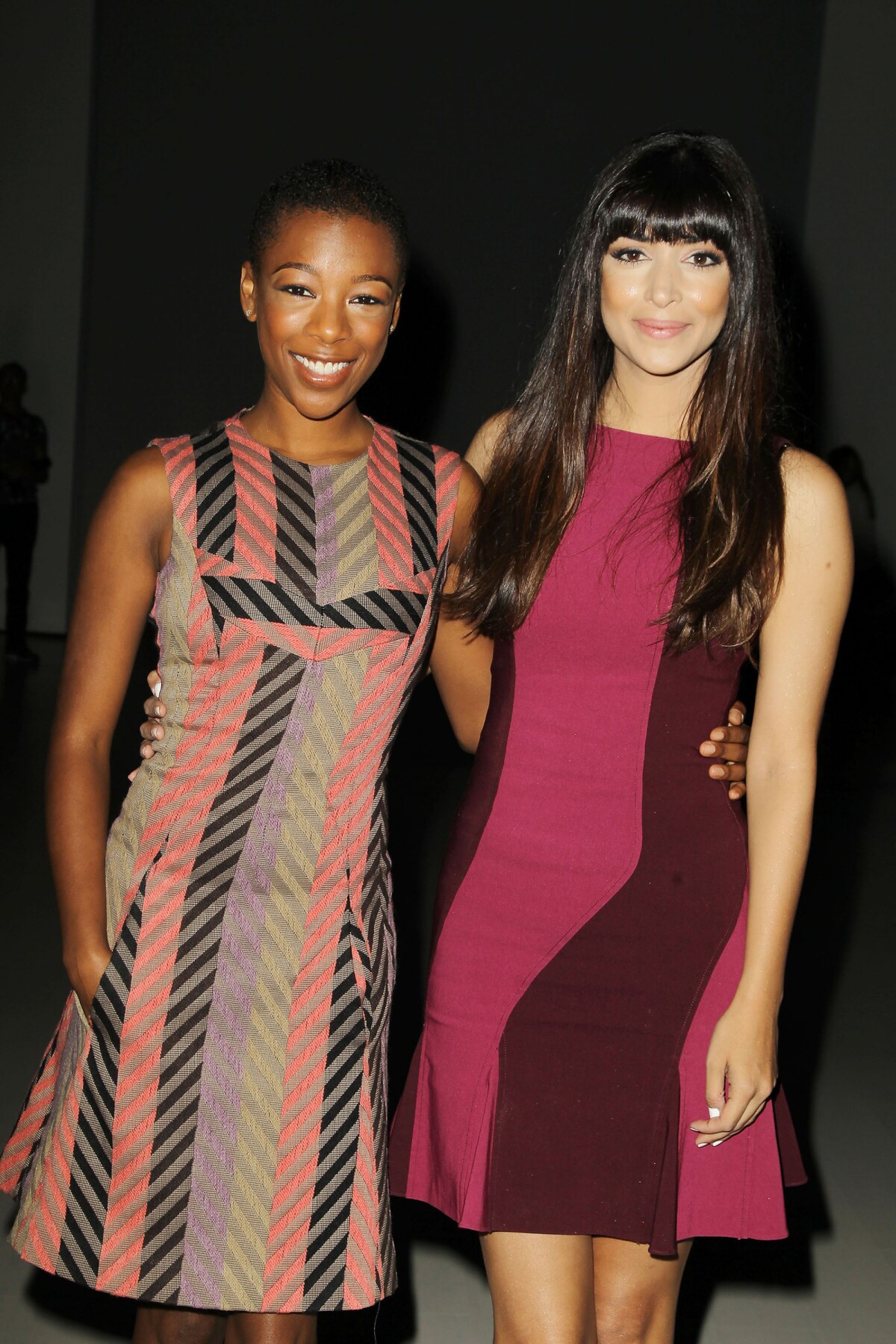 Photo : Samira Wiley et Hannah Simone lors du défilé Richard Chai à New ...