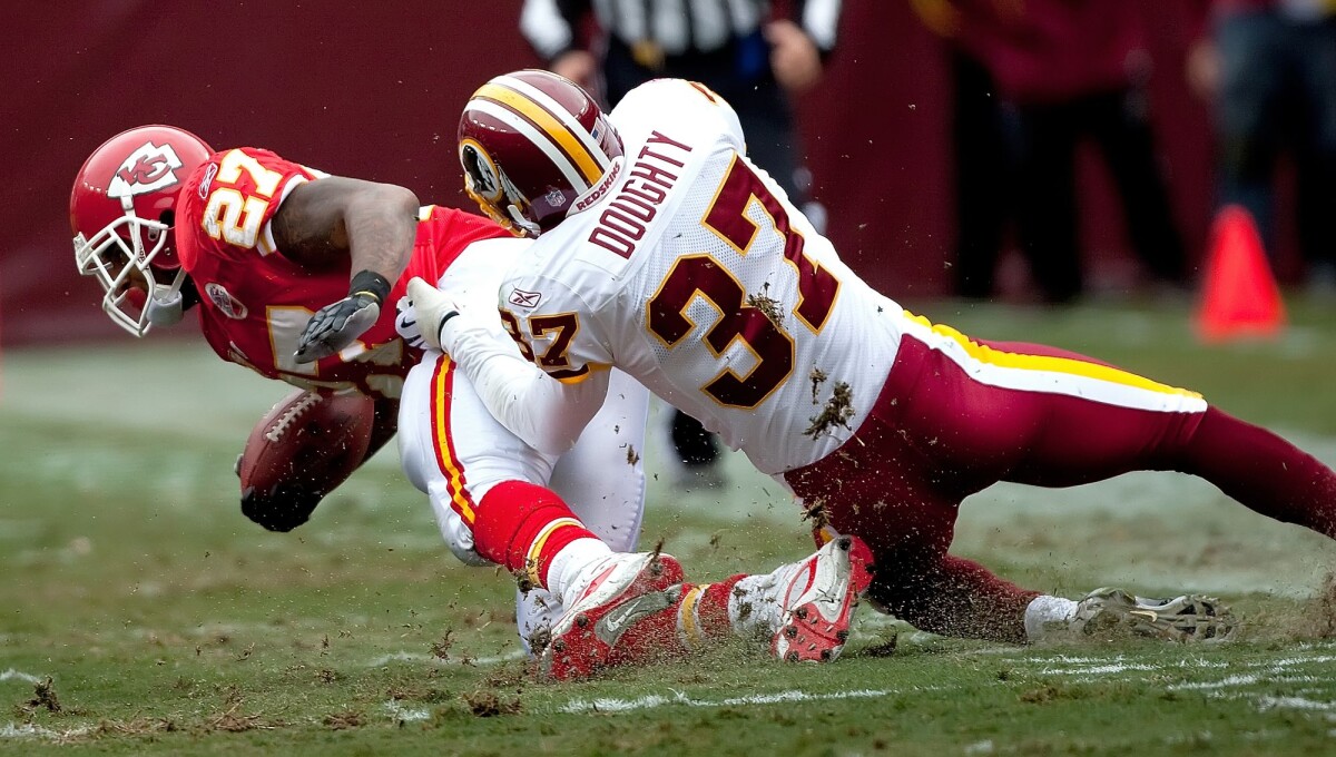 Vidéo : Larry Johnson (27) des Kansas City Chiefs face aux Washington ...