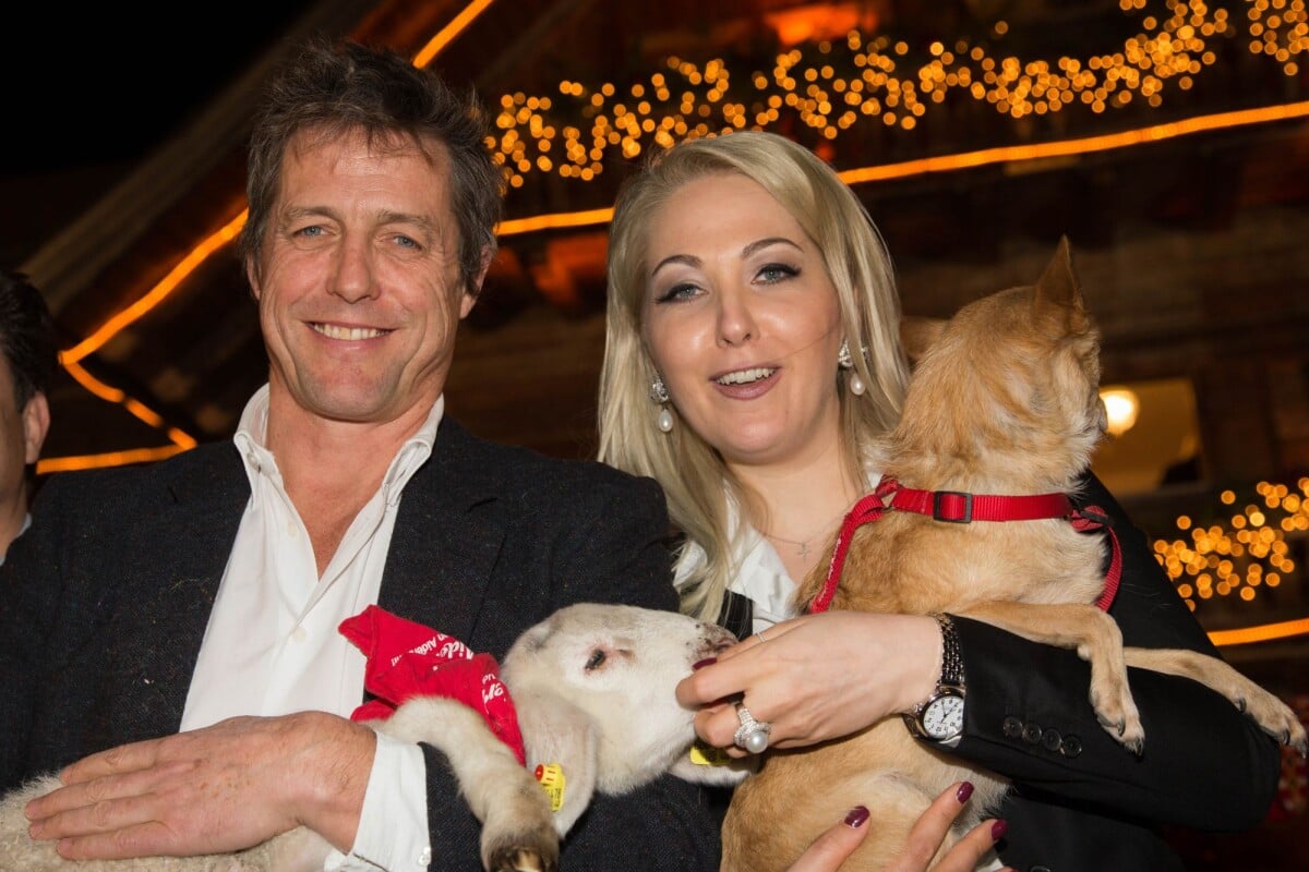 Photo : Hugh Grant, Kathrin Glock - Inauguration du marché de Noël à ...