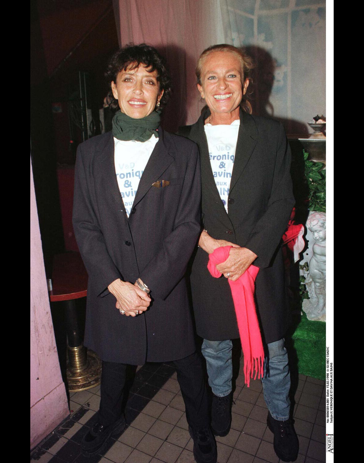 Photo : Davina et Véronique en 1988 à Paris - Purepeople