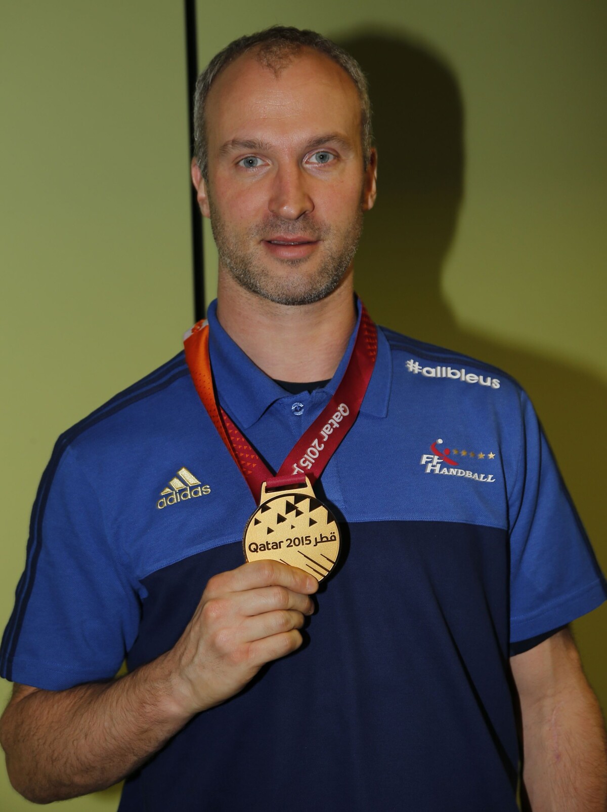Photo : Thierry Omeyer - Les joueurs de l'équipe de France de Handball ...