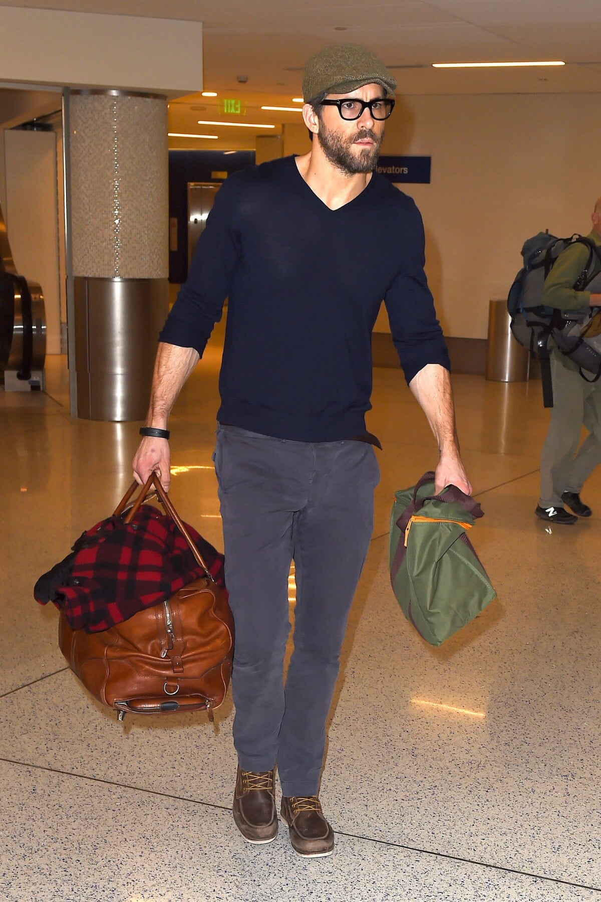 Photo : Ryan Reynolds arrive au LAX airport, Los Angeles, le 25 janvier ...