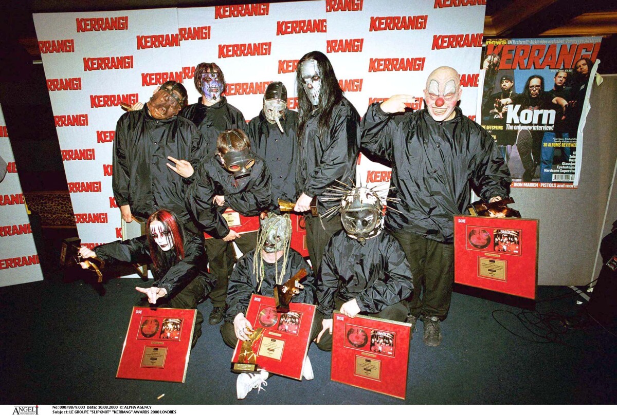 Photo : Slipknot aux Kerrang Awards en 2000 à Londres - Purepeople