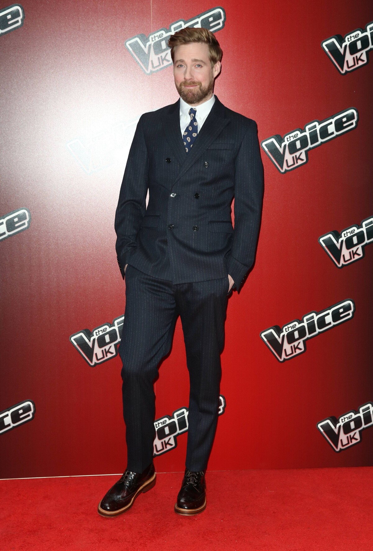 Photo : Ricky Wilson lors du photocall de The Voice UK le 5 janvier ...