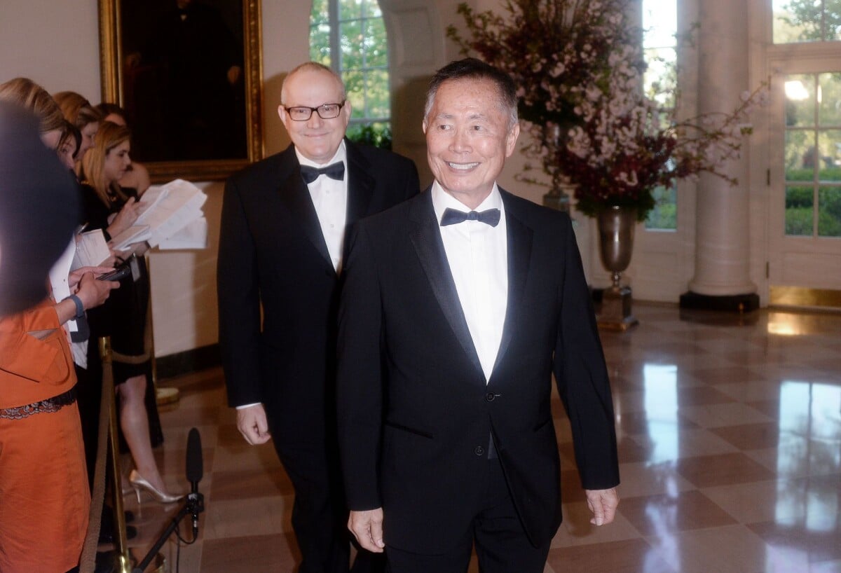 Photo : George Takei et Brad Takei lors d'un dîner en l'honneur du ...