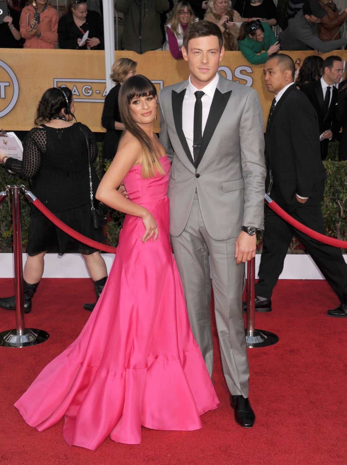 Photo : Lea Michele et Cory Monteith - Ceremonie des SAG Awards 2013 ...