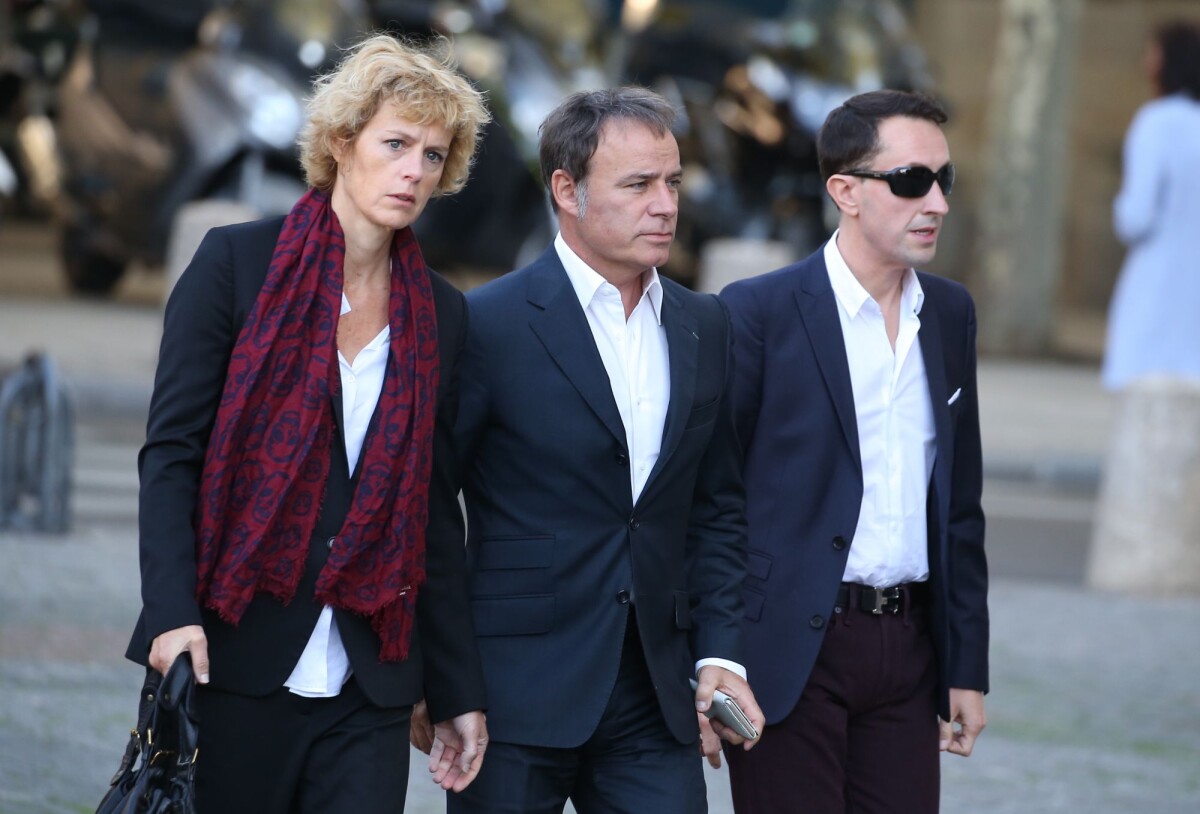 Photo : Anne Richard, Fabien Lecoeuvre - Obsèques de Sylvie Joly en l ...