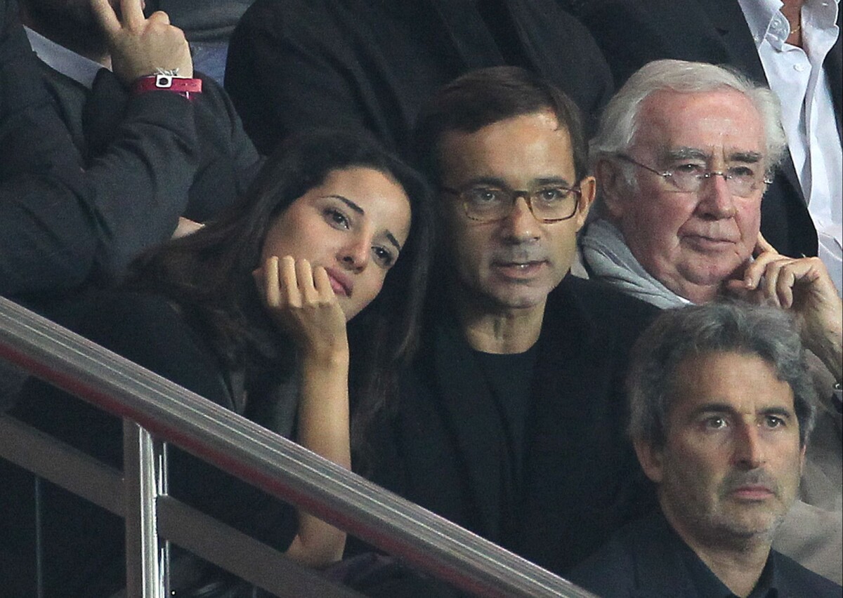 Photo : Jean-Luc Delarue et sa compagne Anissa. People au match de foot ...