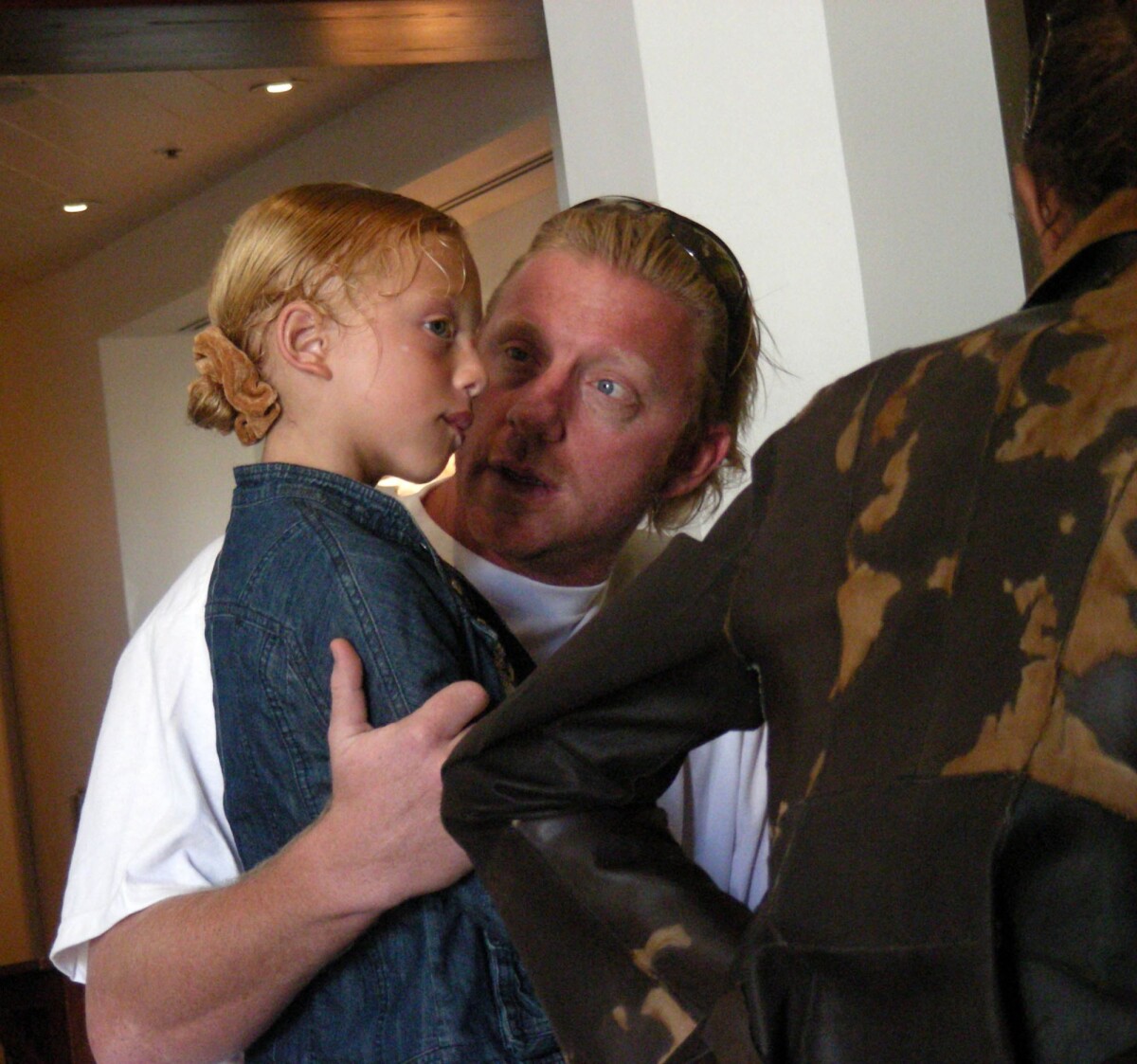 Photo : Boris Becker, sa fille Anna et Angela Ermakova, le 1er juillet ...