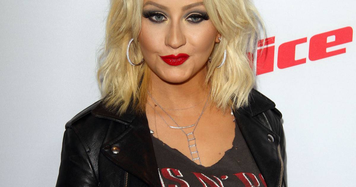 Christina Aguilera au concert de «The Voice» à West Hollywood, le 23 ...
