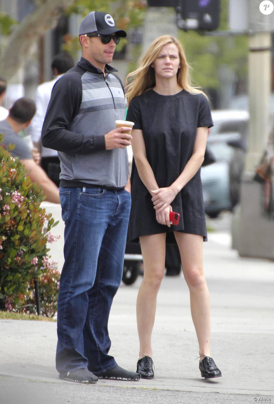 Andy Roddick et Brooklyn Decker à Los Angeles, le 17 avril 2014 ...