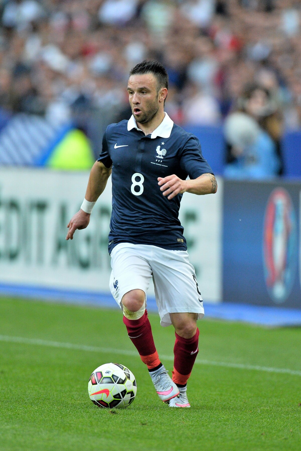 Photo : Mathieu Valbuena lors de la rencontre France - Belgique au ...