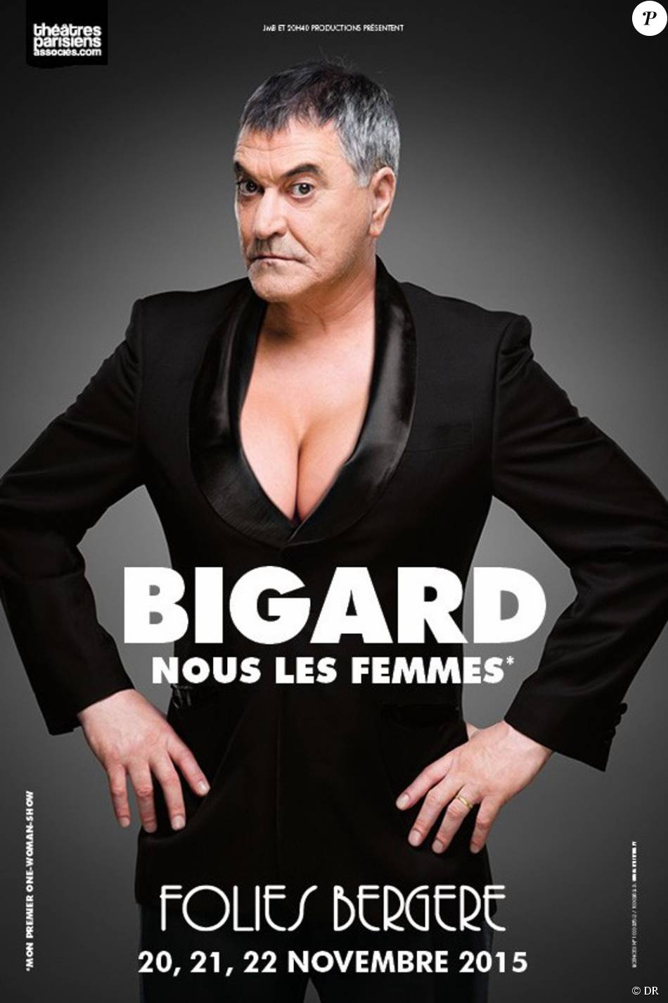 Jean-Marie Bigard et son nouveau spectacle, Nous les femmes. - Purepeople