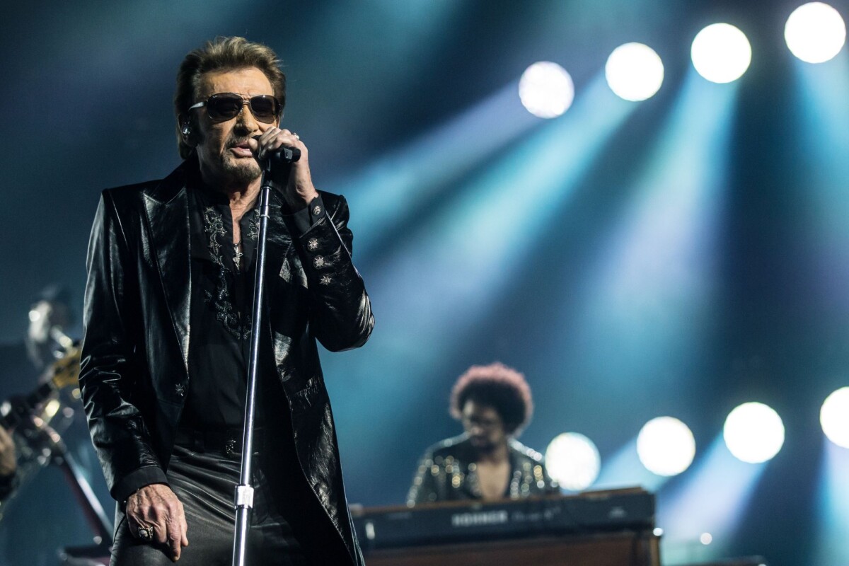 Photo : Exclusif - Johnny Hallyday en concert à l'Arena à Genève. Le 3 ...