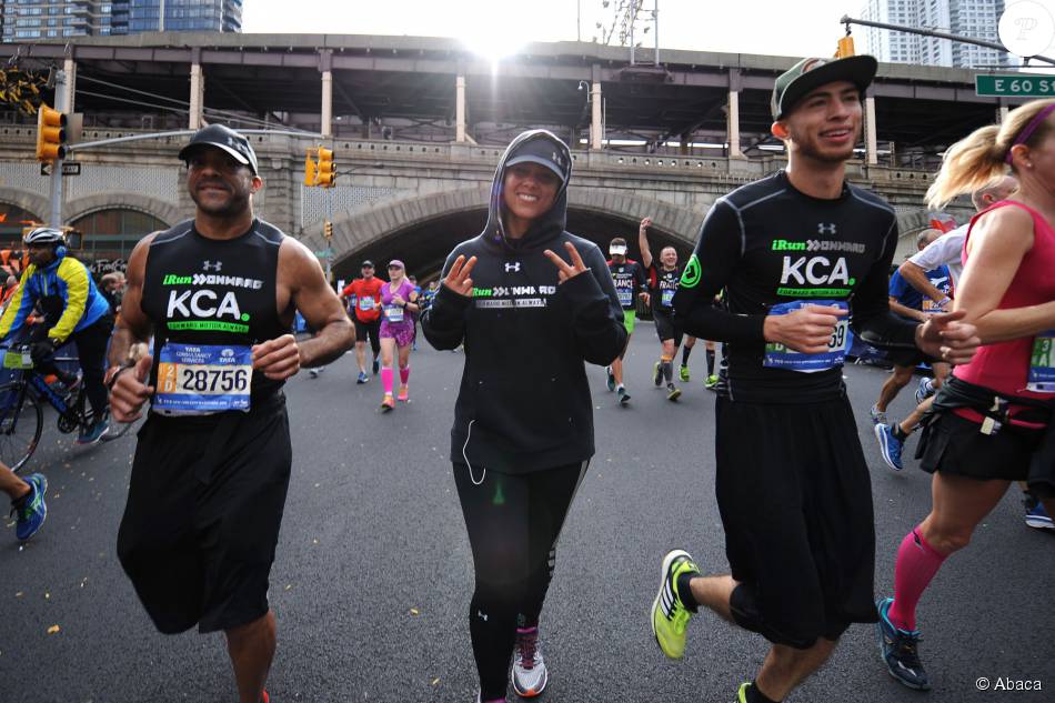 Alicia Keys court le marathon de New York, le 1er novembre 2015 ...
