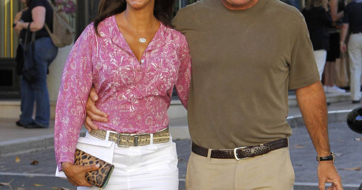 Eva La Rue et son ex-mari Joe Cappuccio dans les rues de Monaco, le 11 ...