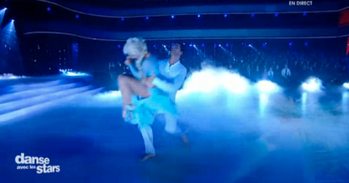 La chanteuse Priscilla Betti et son partenaire dans Danse avec les ...