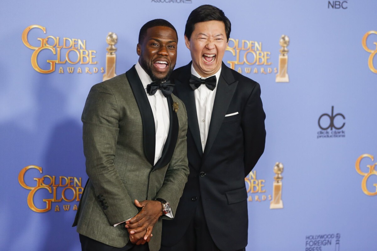 Photo : Kevin Hart, Ken Jeong - Press Room lors de la 73ème cérémonie ...