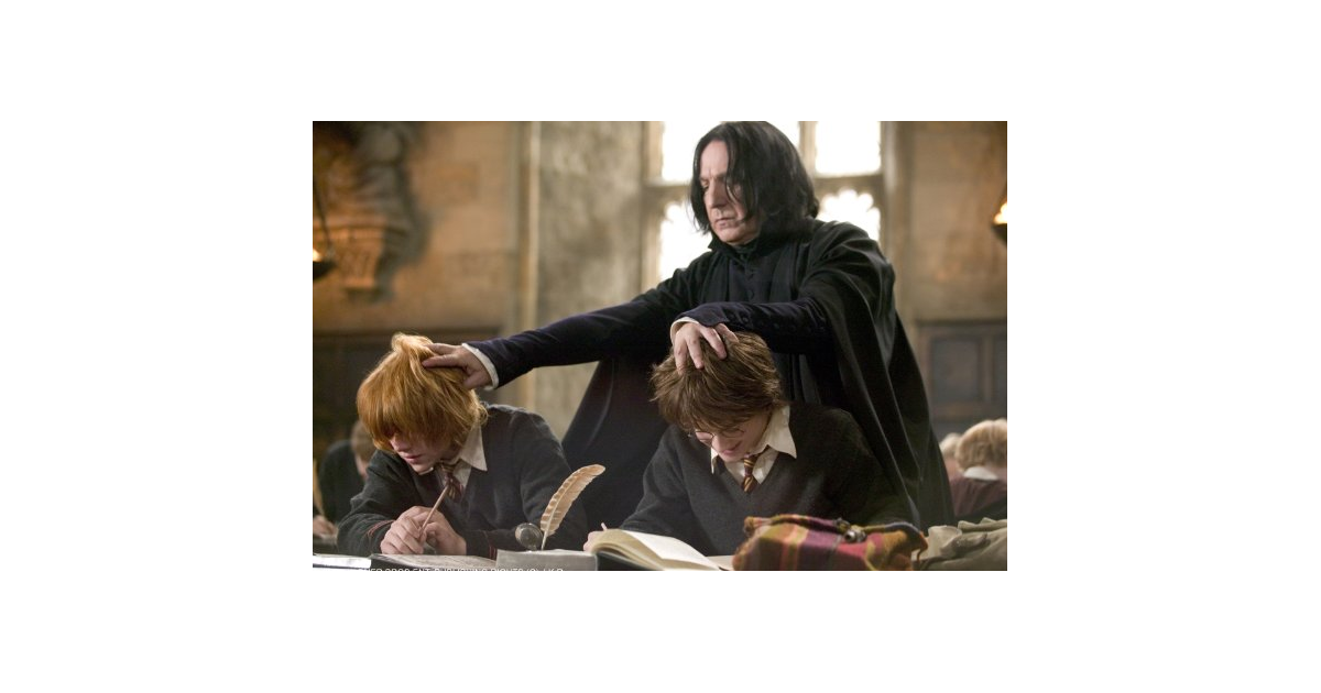 Alan Rickman, alias Severus Snape/Rogue, dans Harry Potter et la Coupe ...