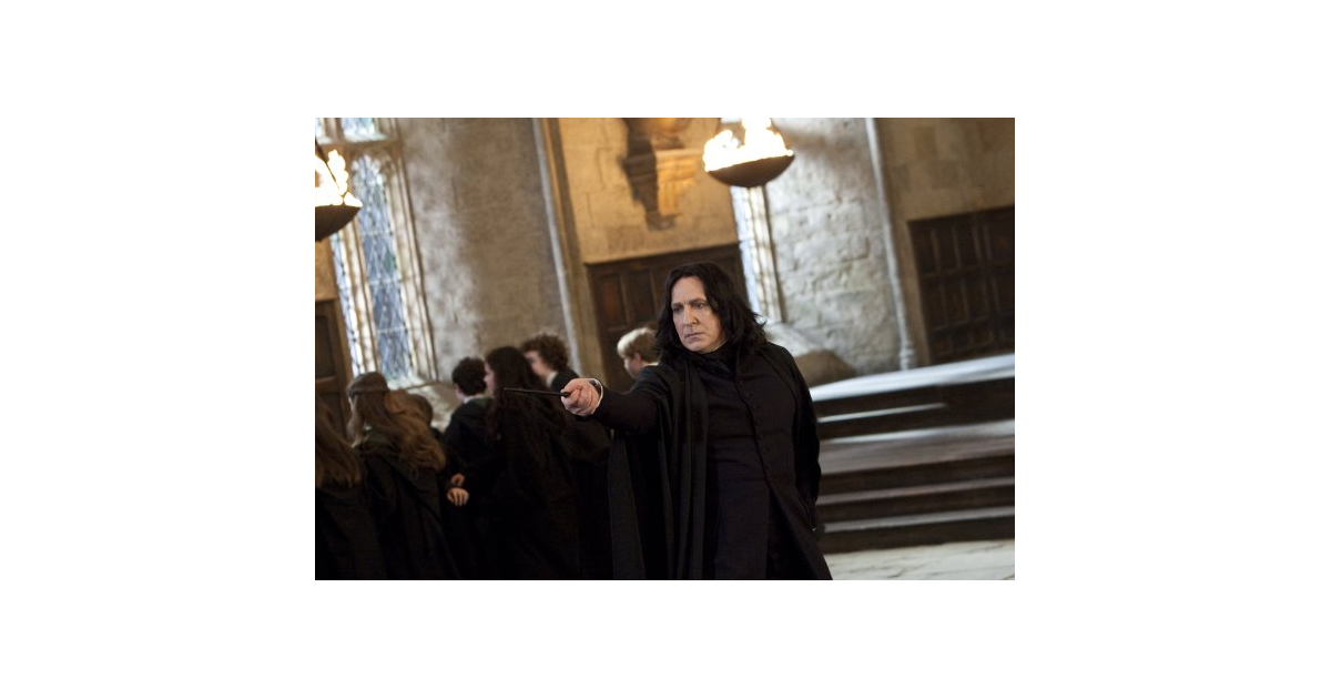 Alan Rickman, alias Severus Snape/Rogue, dans Harry Potter et les ...