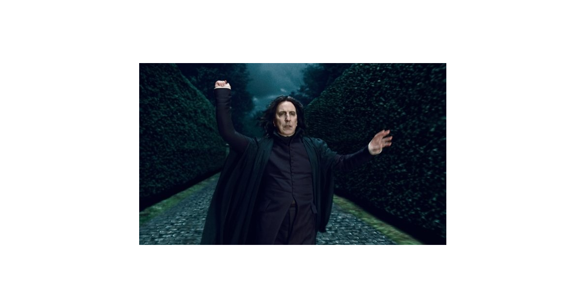 Alan Rickman, alias Severus Snape/Rogue, dans Harry Potter et les ...