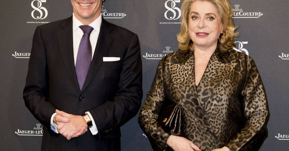 Daniel Riedo (PDG de Jaeger-LeCoultre) et Catherine Deneuve - Photocall ...