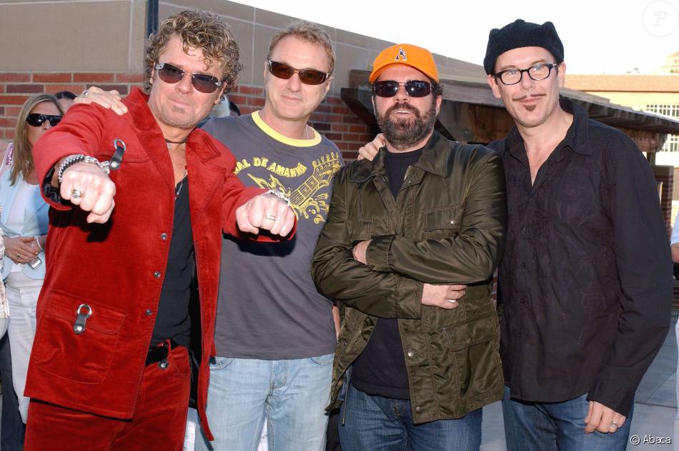 INXS (Gary Beers, 2e à p. de la g.) lors d'un événement pour la ...