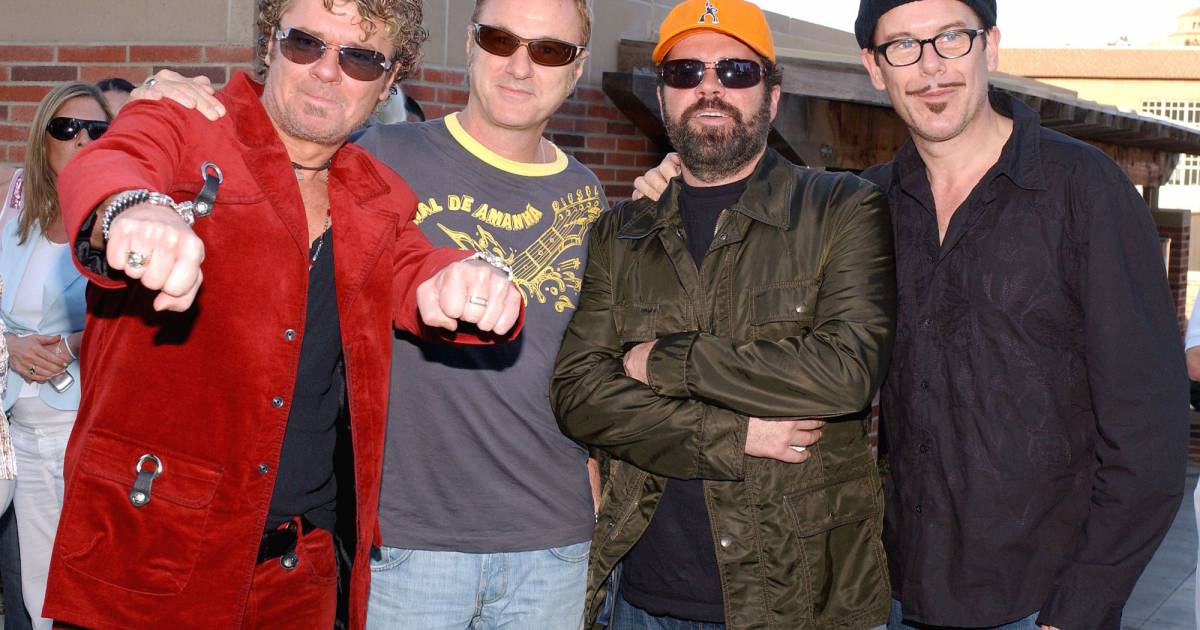 INXS (Gary Beers, 2e à p. de la g.) lors d'un événement pour la ...