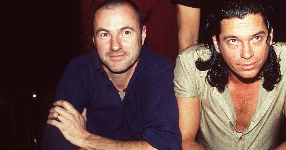 INXS en 1996 (Garry Beers en bas à gauche) - Purepeople
