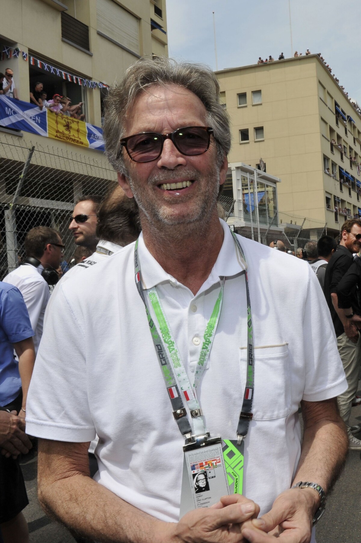 Photo : Eric Clapton en mai 2012 au Grand Prix de Formule 1 de Monaco ...