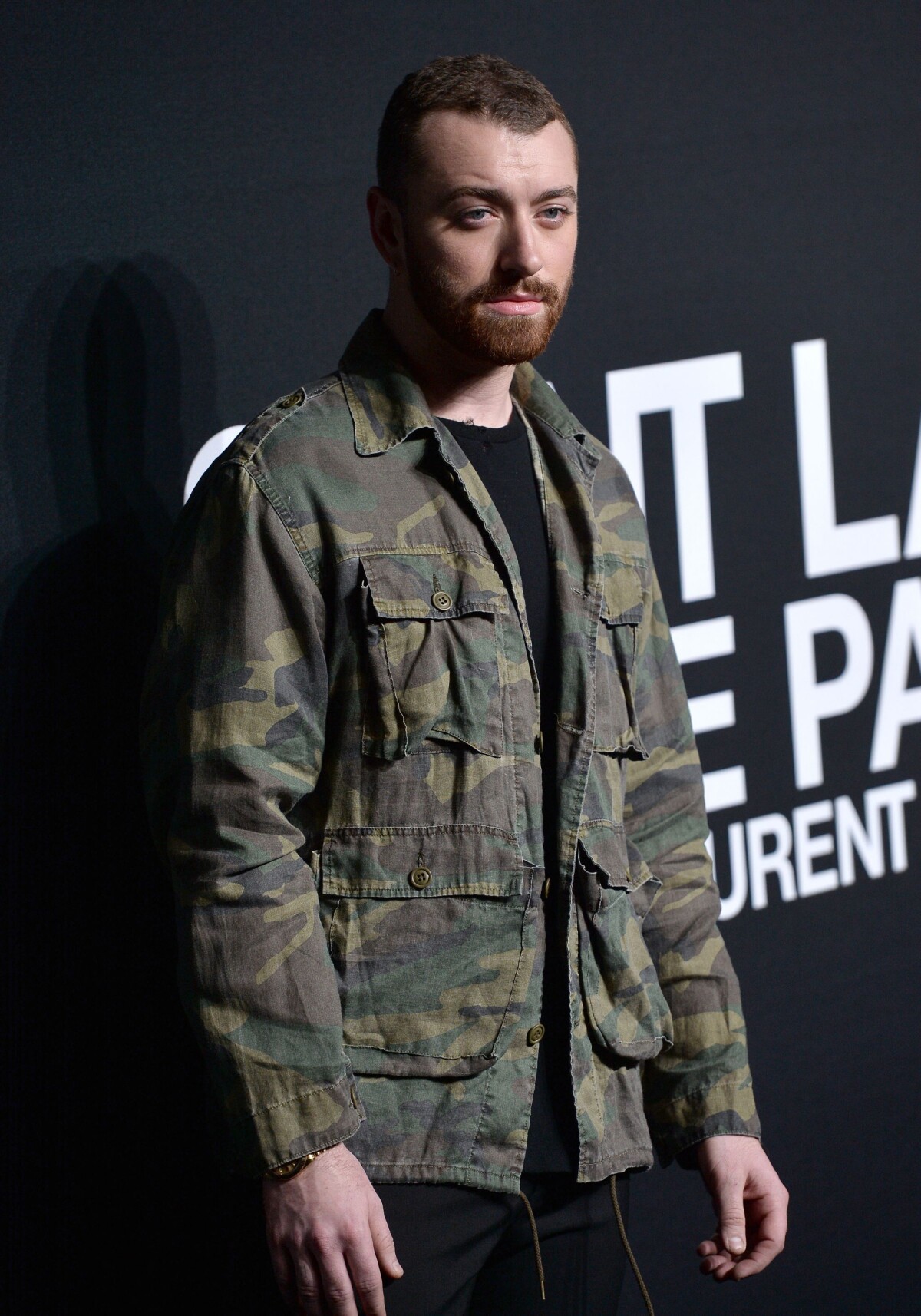 Photo : Sam Smith assiste au défilé "Saint Laurent at the Palladium" à ...
