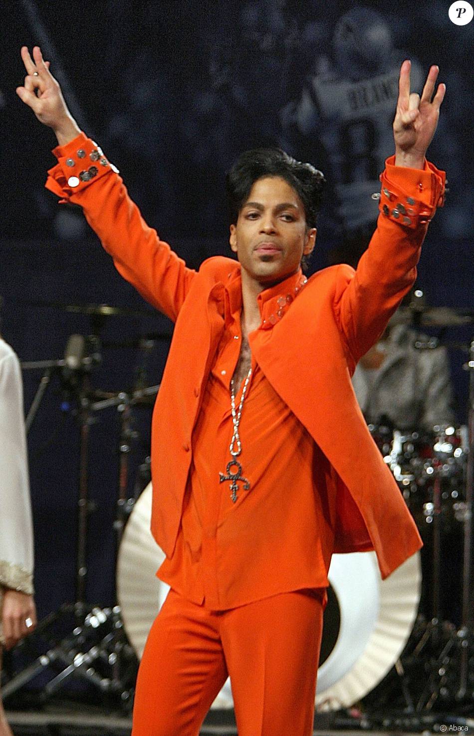 Prince lors d'un concert à Miami, le 2 février 2007 - Purepeople
